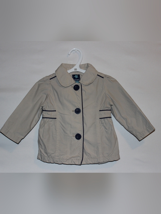 Old Navy | Jackets & Coats | Old Navy Cream Girls Pea Coat With Navy ...